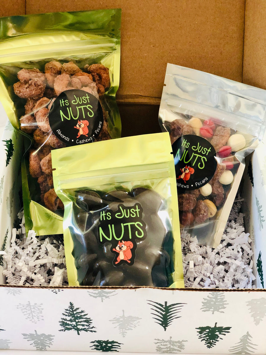 Snowy Pine Pouch Gift Box – Its Just Nuts LLC